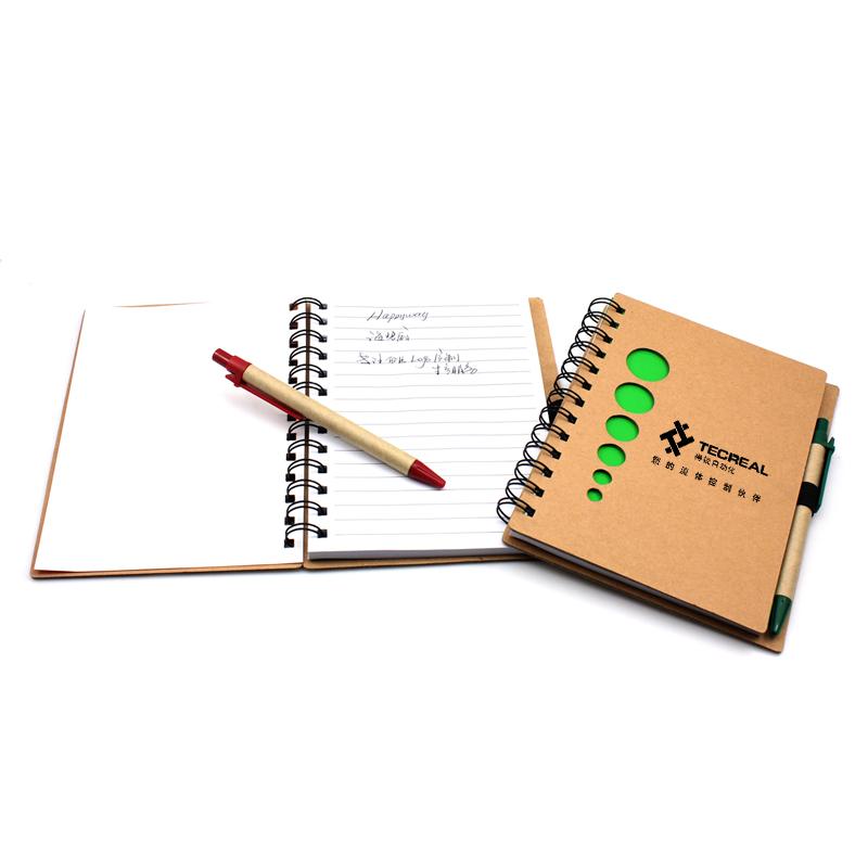 Notebook Set With Circle Cutouts On Kraft Paper Cover – Colornet ...
